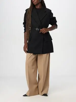 JIL SANDER Tailored Wide Leg Trousers - Beige
