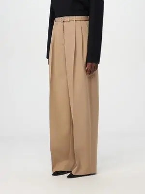 JIL SANDER Tailored Wide Leg Trousers - Beige