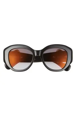 CARTIER 53mm Butterfly Sunglasses - Black