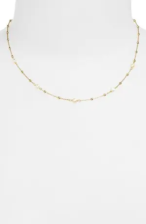 Argento Vivo Freshwater Pearl Ball Chain Necklace