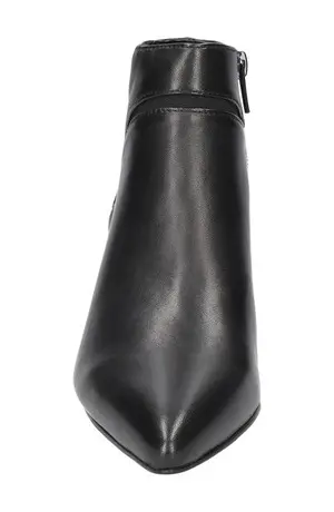 BELLA VITA Faraday Kitten Heel Bootie - Black Leather