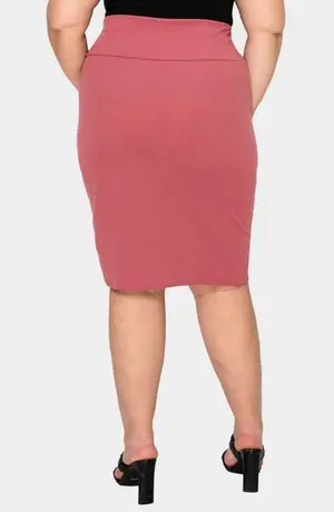 L I V D Molly Pencil Skirt - Marsala
