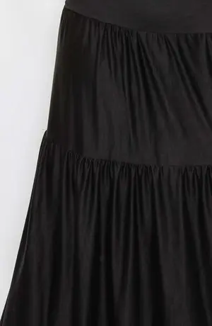 L I V D Jourdan Tiered Maxi Dress - Black