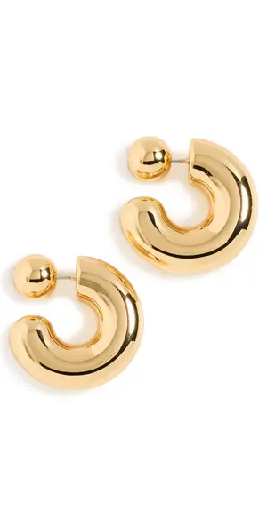 Jenny Bird Tome Large Hoop Earrings - High Polish Gold