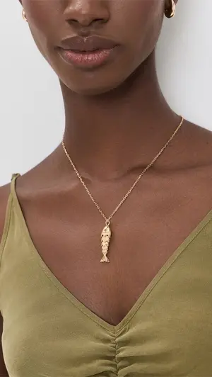 Anni Lu Fish Pendant Necklace