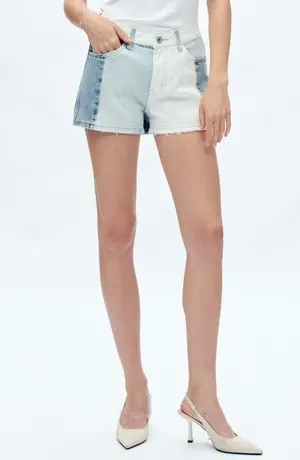 BAYEAS Elsa Patchwork Denim Shorts