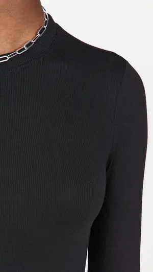 Splits59 Louise Ribbed Long Sleeve - Black