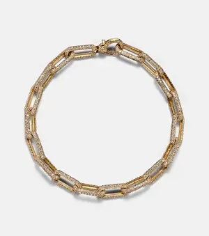 Shay Jewelry 18kt Yellow Chain Bracelet With Diamonds - Gold