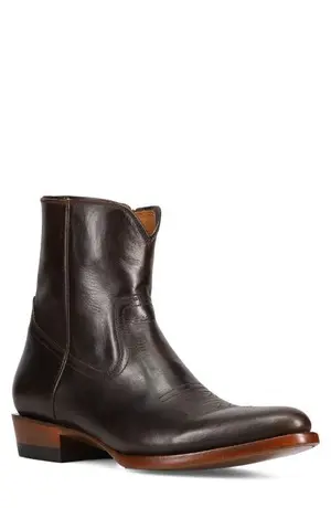 THE FRYE COMPANY Austin Western Leather Boots - Bourbon