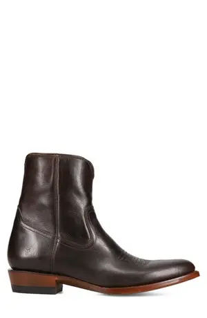 THE FRYE COMPANY Austin Western Leather Boots - Bourbon