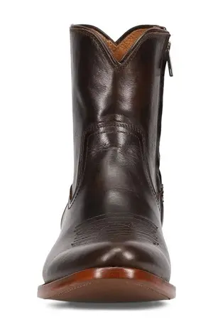THE FRYE COMPANY Austin Western Leather Boots - Bourbon
