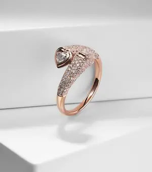 Shay Jewelry Bypass Ring With Diamonds