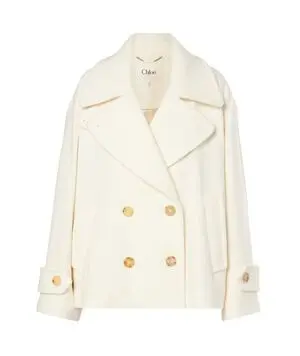 Chloé Cropped Wool-blend Coat