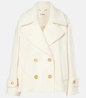 Chloé Cropped Wool-blend Coat