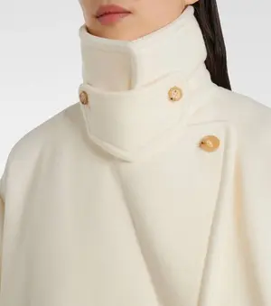 Chloé Cropped Wool-blend Coat