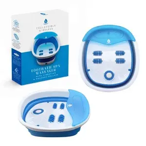 PURSONIC Collapsible Wireless Footbath Spa Massager - White