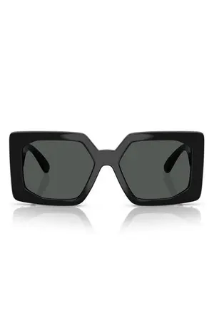 Versace Versace 55mm Square Sunglasses Black