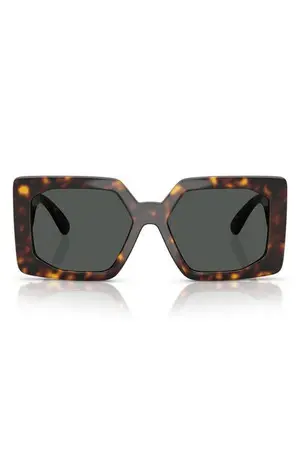 Versace 55mm Square Sunglasses - Havana