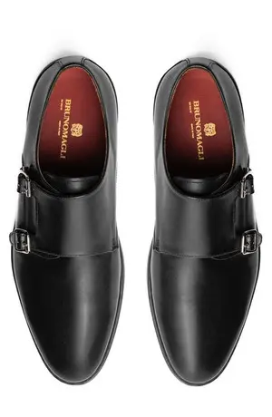 Bruno Magli Palestro Double Monk Shoe - Black
