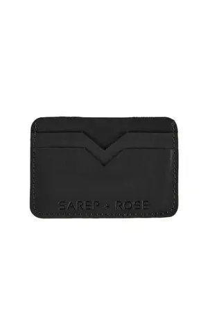 SAREP + ROSE 5 Compartment Card Holder Wallet - Black