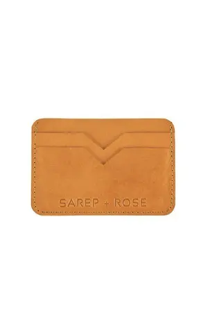 SAREP + ROSE 5 Compartment Card Holder Wallet - Camel
