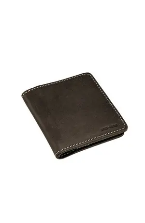 SAREP + ROSE Bifold Wallet With Money Clip - Black Mahogany