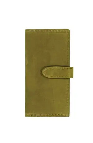 SAREP + ROSE Kenya 8 Compartment Bifold Wallet Olive Green Nubuck