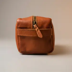 SAREP + ROSE Leather Toiletry Wash Bag