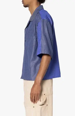 Mnml Colorblock Stripe Camp Shirt