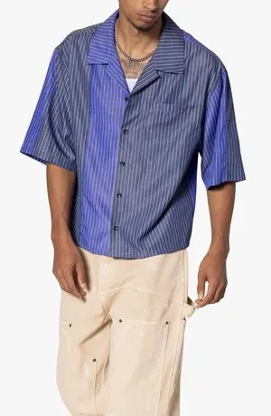 Mnml Colorblock Stripe Camp Shirt