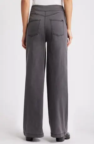 Hue Wide Leg Denim Cargo Pants