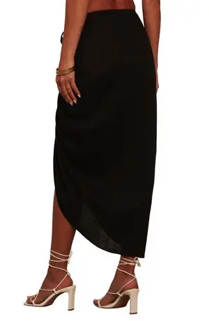 VICI Nicoletta Ruched Midi Skirt