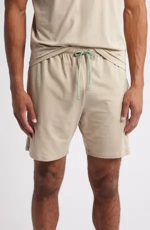 BOSS Mix Match Pajama Shorts - Light Beige