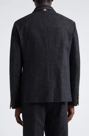Thom Browne Unconstructed Classic Denim Sport Coat