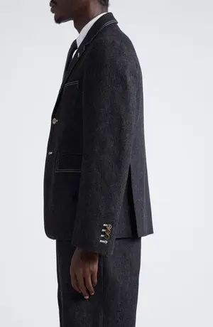Thom Browne Unconstructed Classic Denim Sport Coat