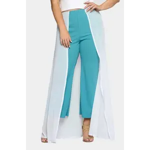 L I V D Walk Through Mesh Pants - Seafoam