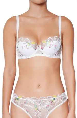 HUIT Winter Romance Underwire Padded Balconette Bra
