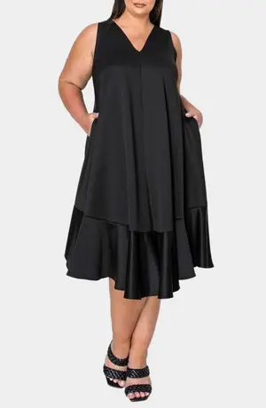 L I V D Simone Pocket Stretch Sleeveless A-line Dress