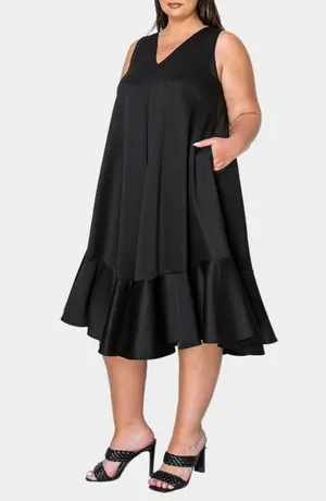 L I V D Simone Pocket Stretch Sleeveless A-line Dress