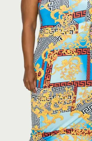 L I V D Sofia Mixed Print One-shoulder Body-con Dress
