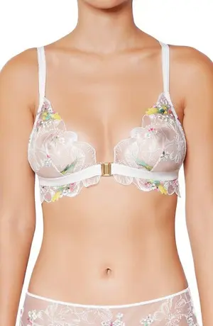 HUIT Winter Romance Bralette - Floral White