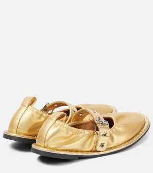 Stella McCartney Metallic Mary Jane Flats