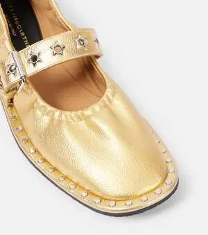 Stella McCartney Metallic Mary Jane Flats
