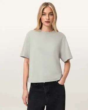 ALLSAINTS Lisa Boxy Crew Neck T-shirt - Green