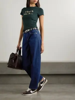 RE/DONE High-rise Tapered Jeans