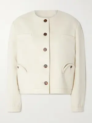BLAZÉ MILANO Gliss Wool-blend Felt Jacket - Neutrals
