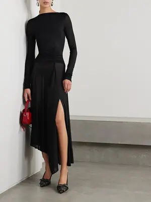 Acne Studios Ruched Maxi Dress