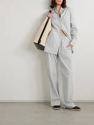 Eterne Striped Cotton-poplin Shirt