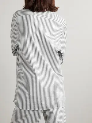 Eterne Striped Cotton-poplin Shirt