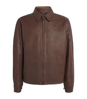 Brown Lauren Ralph Polo ジャケット・アウター leather Lauren Ralph | Jacket Leather Lambskin Men's jacket ジャケット・アウター
